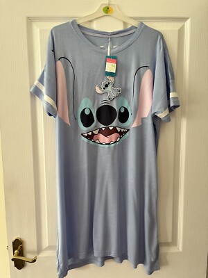 Ladies Women’s Primark Disney Stitch Nightie Nightshirt Pyjama Pj Shirt ...