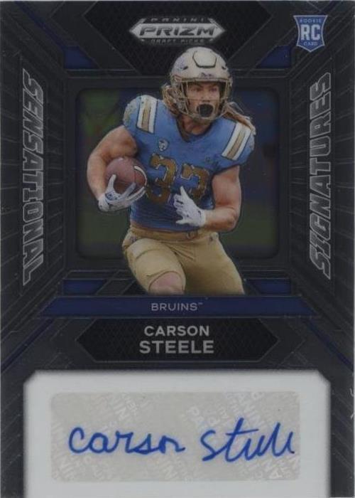 2024 Panini Prizm Draft Picks - Sensational Signatures Carson Steele # ...