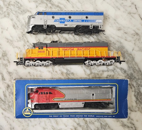 Bachmann AHM Model Power HO Lot of 3 Powered Diesel Locomotive Engines ...