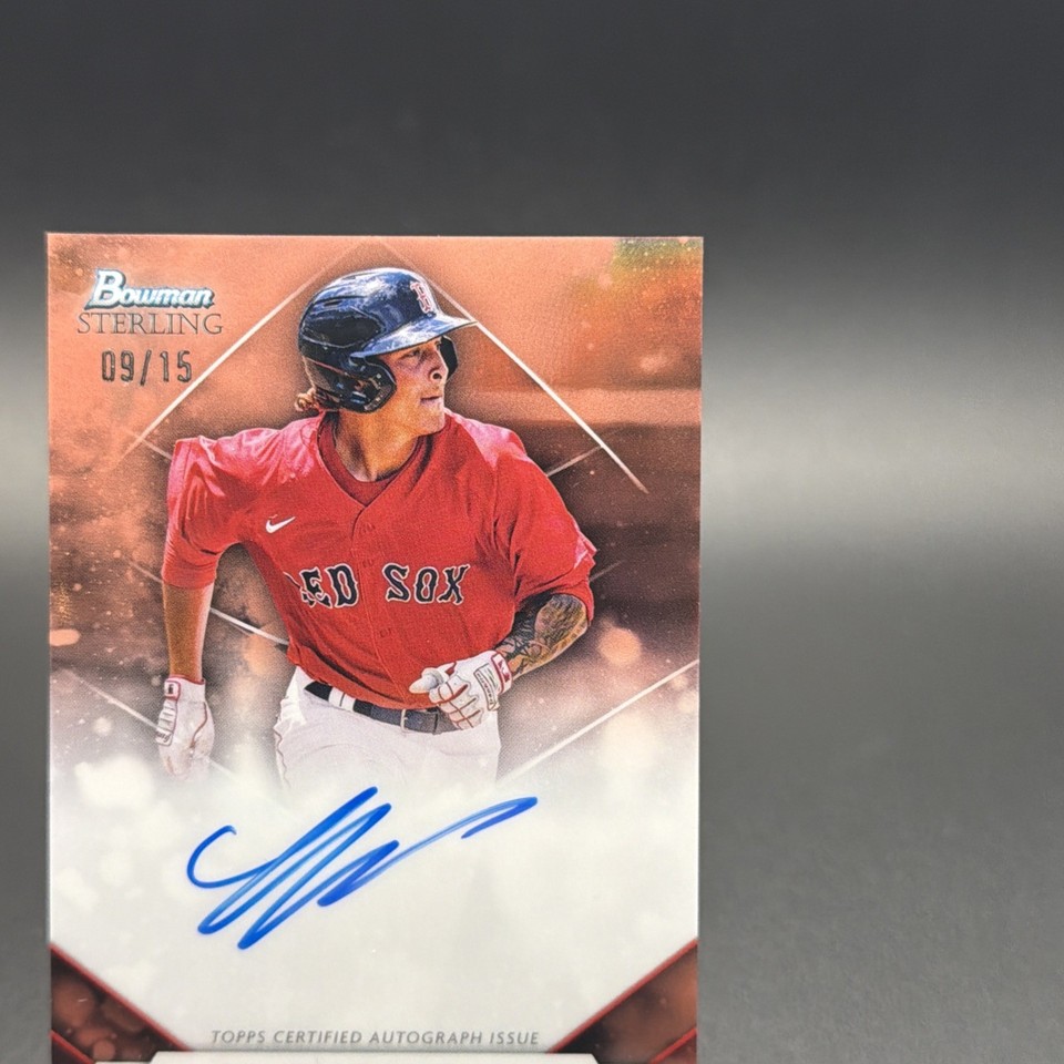 2023 Bowman Sterling Prospect - Mikey Romero Rose Gold /15 On Card Auto ...