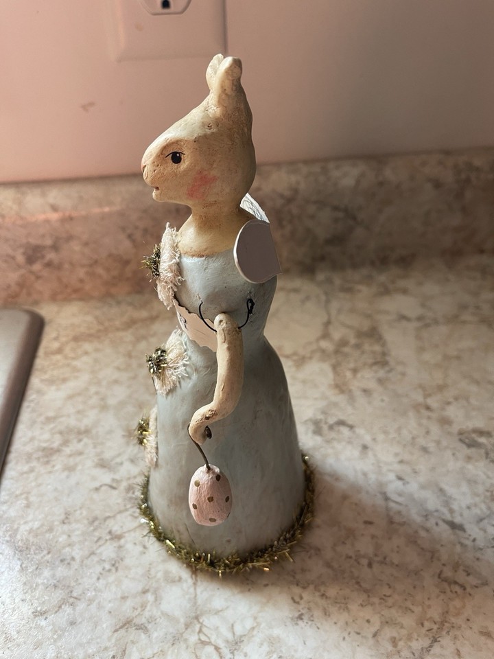 Nicole Sayre Easter Bunny Angel 9” Retired Easter piece ESC Trading Co ...