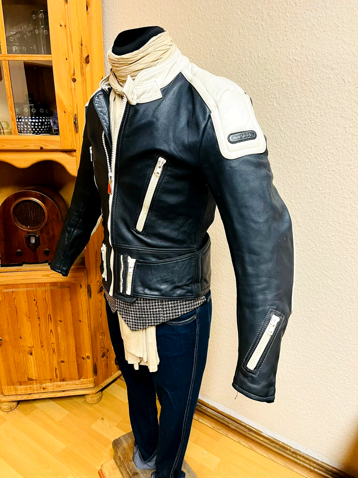 sehr coole orig. 80er Jahre HEIN GERICKE Motorrad-Lederjacke M Bobber ...