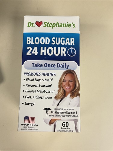 Diabetic Dr Stephanie Blood Sugar 24 hour Daily Dietary Sup. 60 Caps ...
