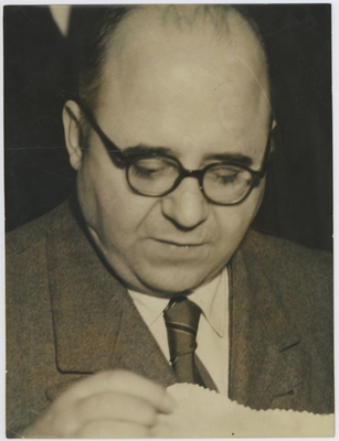 L ' Italian politician guido Gonella vintage silver print tirage argen ...