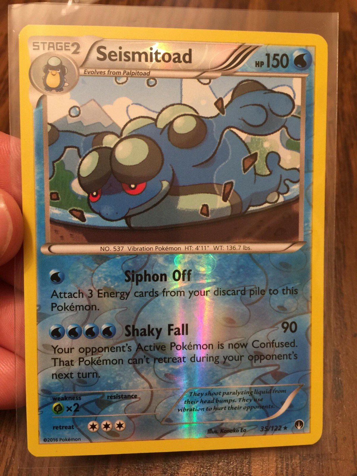 Pokemon Seismitoad Card
