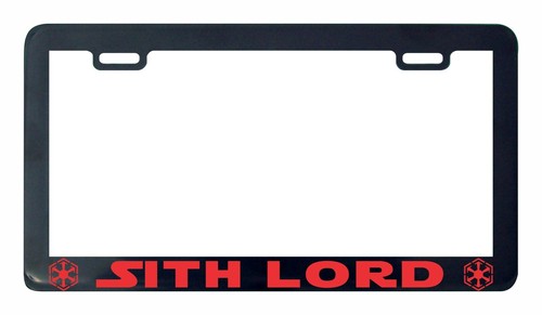 Sith Lord Lord Star Vader Darkside license plate frame holder tag | eBay