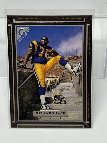 1997 Topps Gallery #1 Orlando Pace Rookie Card Rams HOF | eBay