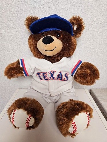 Build A Bear Plush Bear with Texas Rangers Baseball Outfit - 17 inches ...