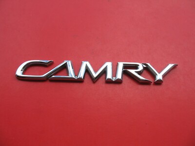 02 03 04 05 06 TOYOTA CAMRY REAR LID CHROME EMBLEM LOGO BADGE SIGN USED ...