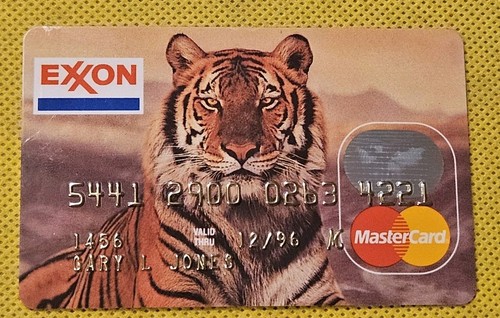 1996 Exxon MasterCard Credit Card ~ cc1131 TIGER | eBay
