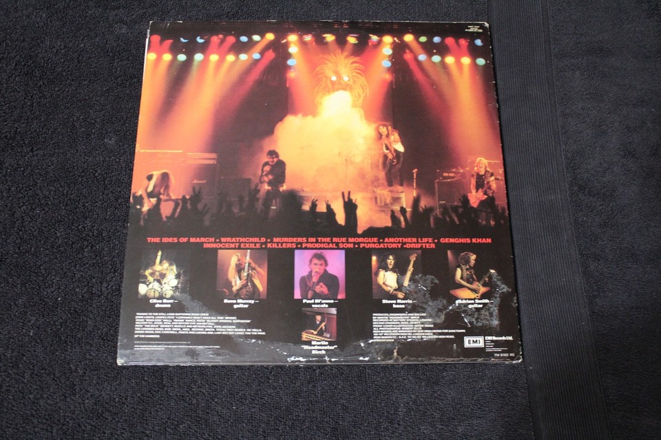 Iron Maiden - Killers 1981 EMI UK LP metal judas priest quiet riot di ...