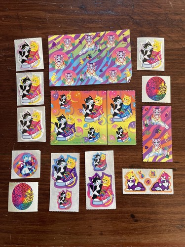 Vintage Lisa Frank Mixed Sticker Lot Of Cat Tiger Stickers | eBay