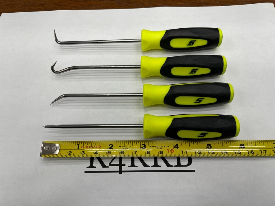 Snap-on Tools USA NEW HIVIZ Mini Soft Grip INSTINCT Awl Hook Pic Set ...