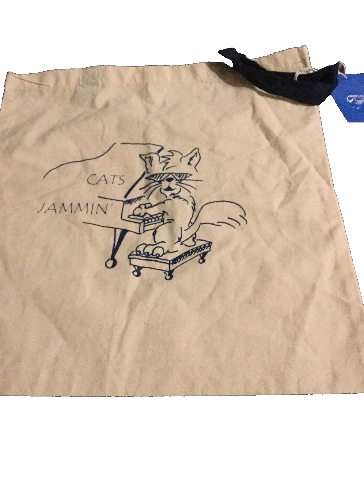 Cat Tote Bag CATS JAMMIN' 15.5" x 15",New with tags | eBay