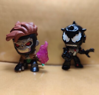 Lot of 2 Funko Mini Figure Bobbleheads Marvel Zombies Gambit & Venom | eBay