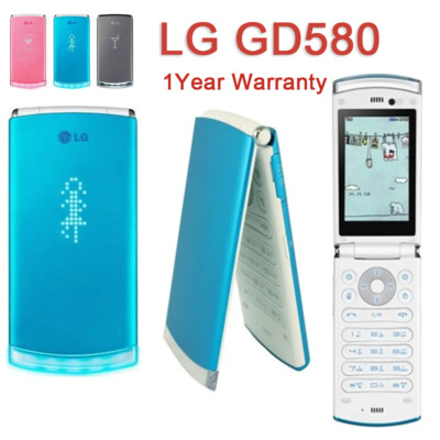 LG GD580 Original Unlocked Lollipop dLite Cookie flip 2.8" 3MP GSM 3G ...