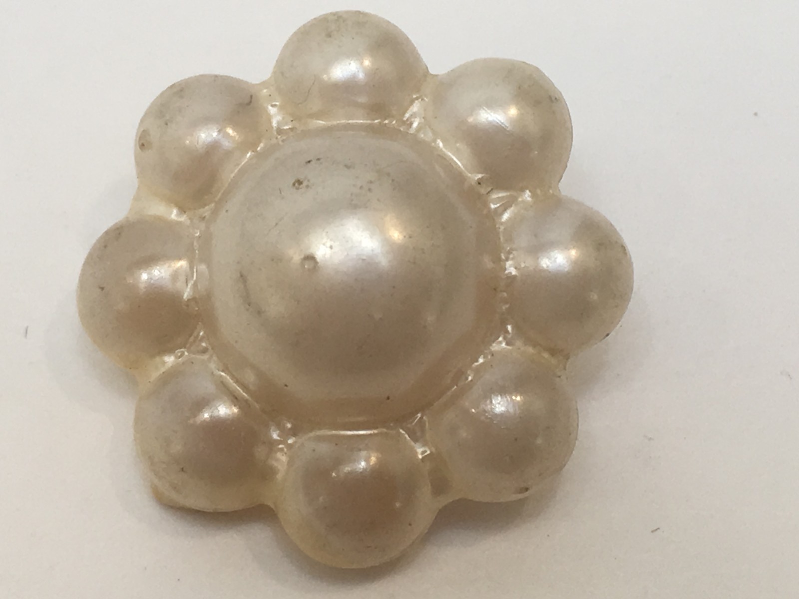 Nobby White Shiny Plastic Sewing Button Back Shank 1 1/8" | eBay