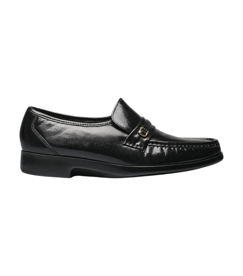 Mens Florsheim Riva Moc Toe Loafer - Black Leather, Size 9.5 Medium ...