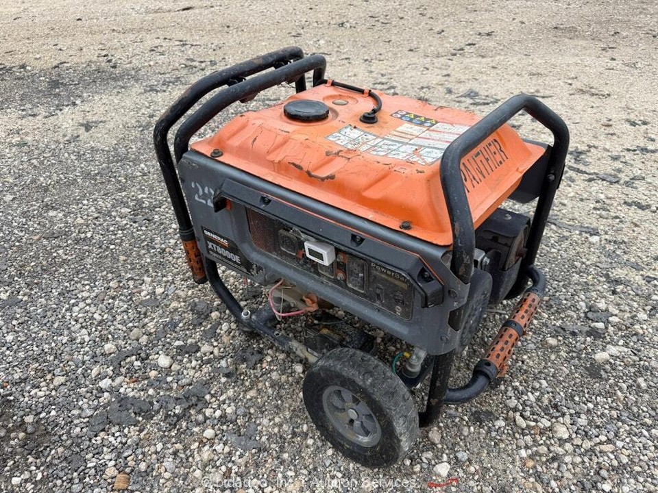 Generac G0064330 8000W Portable Gas Generator Electric Start Generac ...
