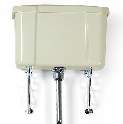 Ivory/Cream High Level Ceramic Toilet Cistern | eBay Australia