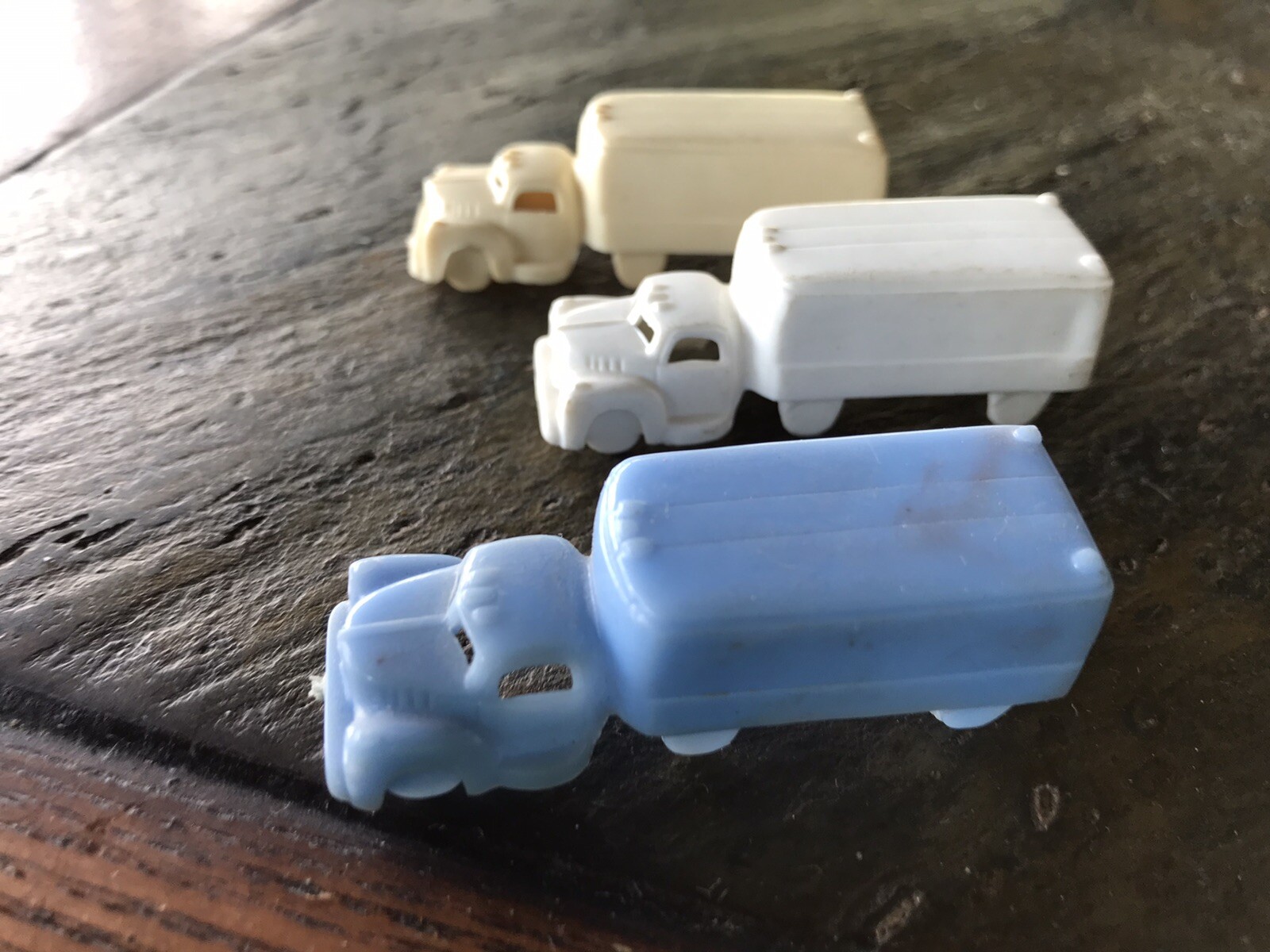 Vintage Plastic Semi Tractor Trailer Shells Small Lot Of 3 White Tan ...
