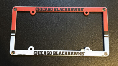 Chicago Blackhawks License Plate Frame - Full Color | eBay
