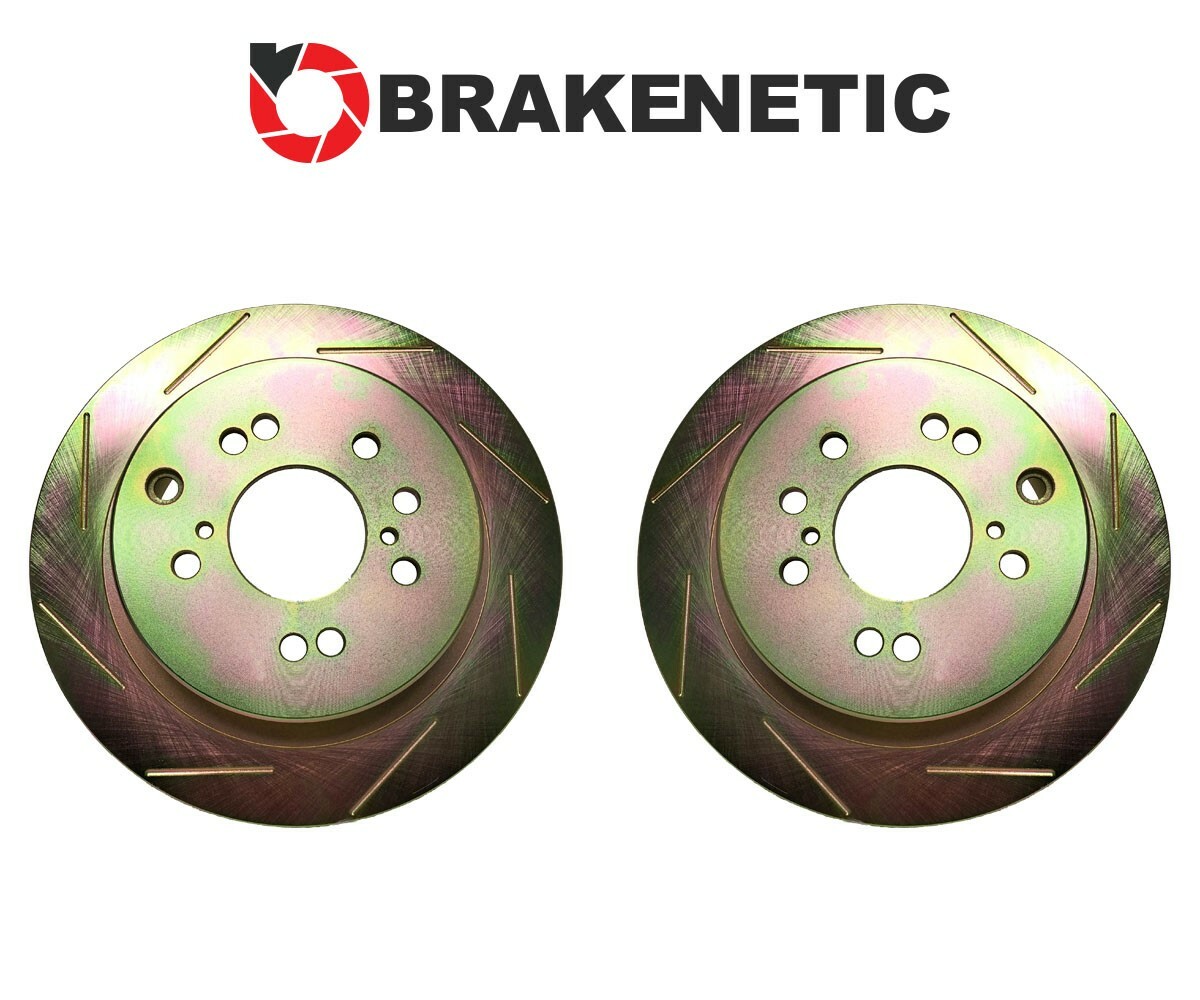 REAR BRAKENETIC Sport Slot Brake Rotors Z32 300ZX Conversion 4/5LUG | eBay