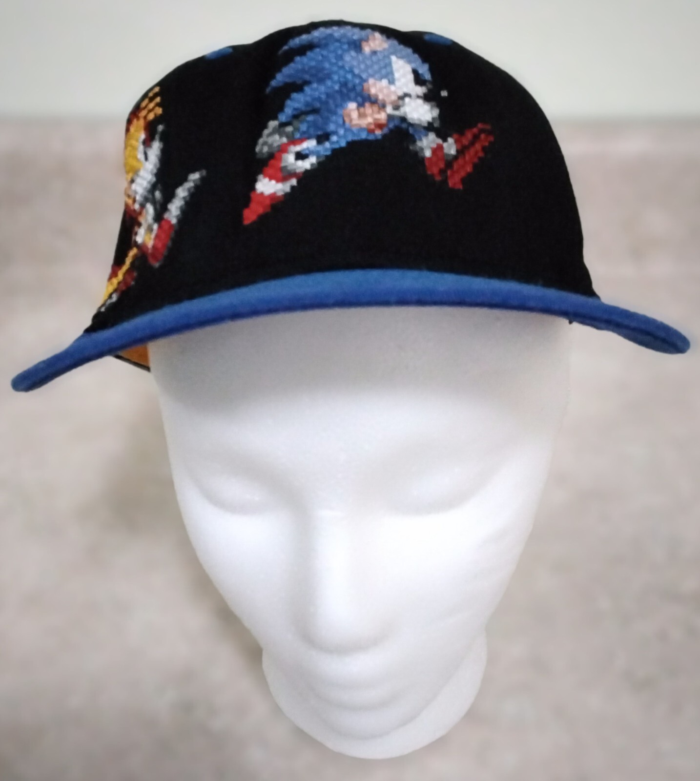 Sonic The Hedgehog Think Fast SEGA Pixel Snapback Cap… - Gem
