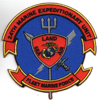 4" MARINE CORPS 24 MEU-FMF EMBROIDERED PATCH | eBay
