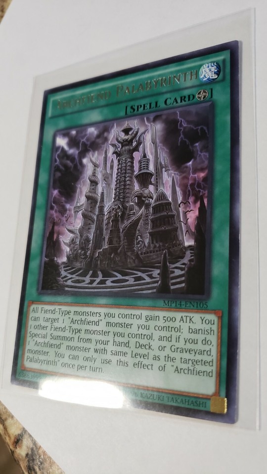 Yugioh Archfiend Palabyrinth 1st edition MP14-EN105 mint/near mint ...