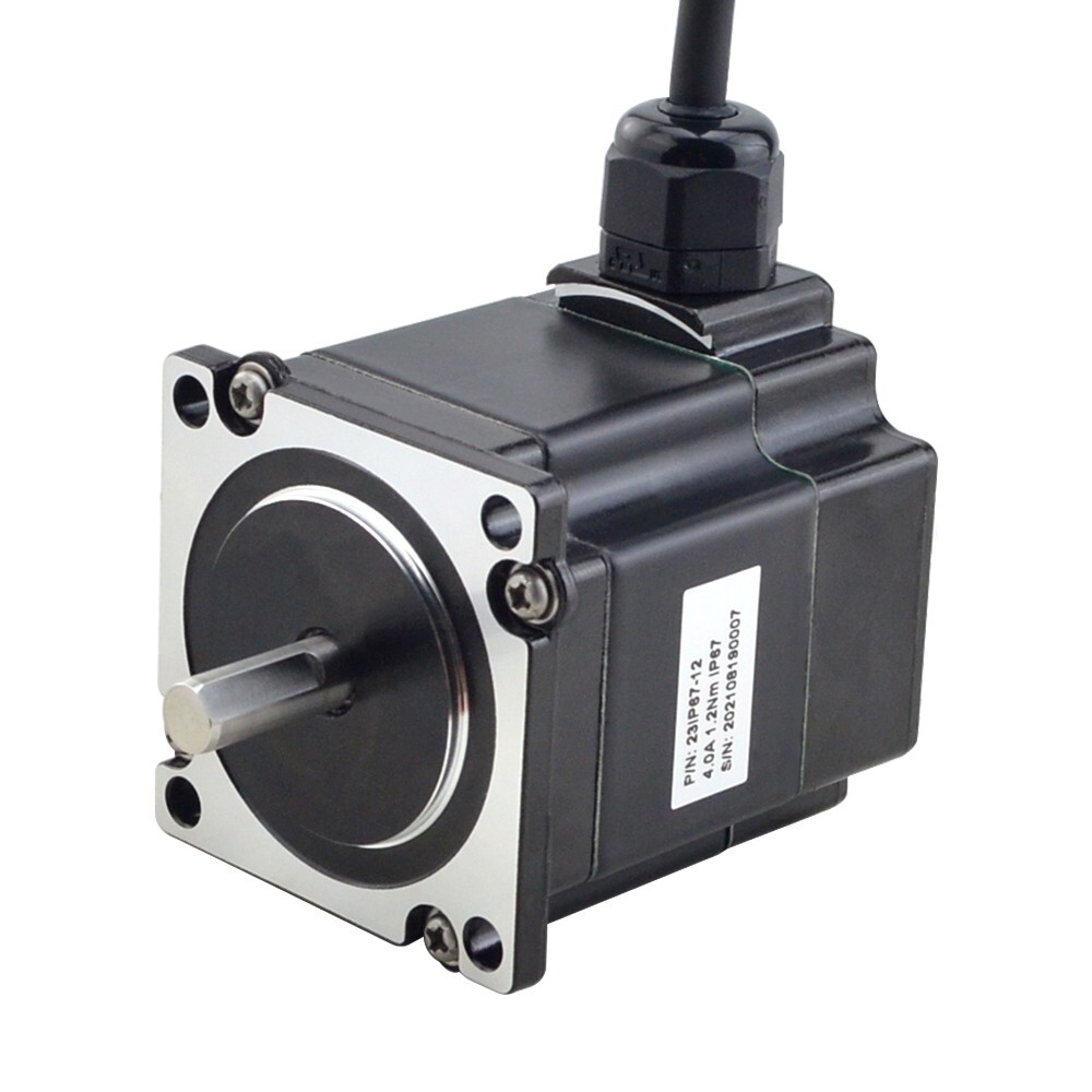 STEPPERONLINE P Series Nema 23 Stepper Motor Waterproof IP67 4.0A 1.2Nm ...
