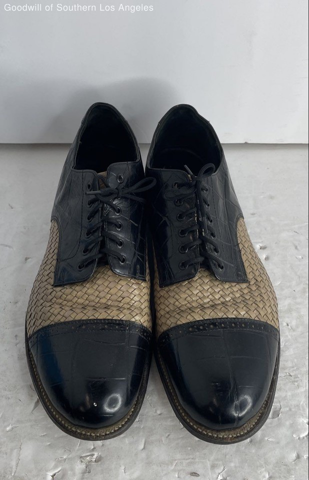Stacy Adams Brown Oxford Dress Shoe Men 10 | eBay