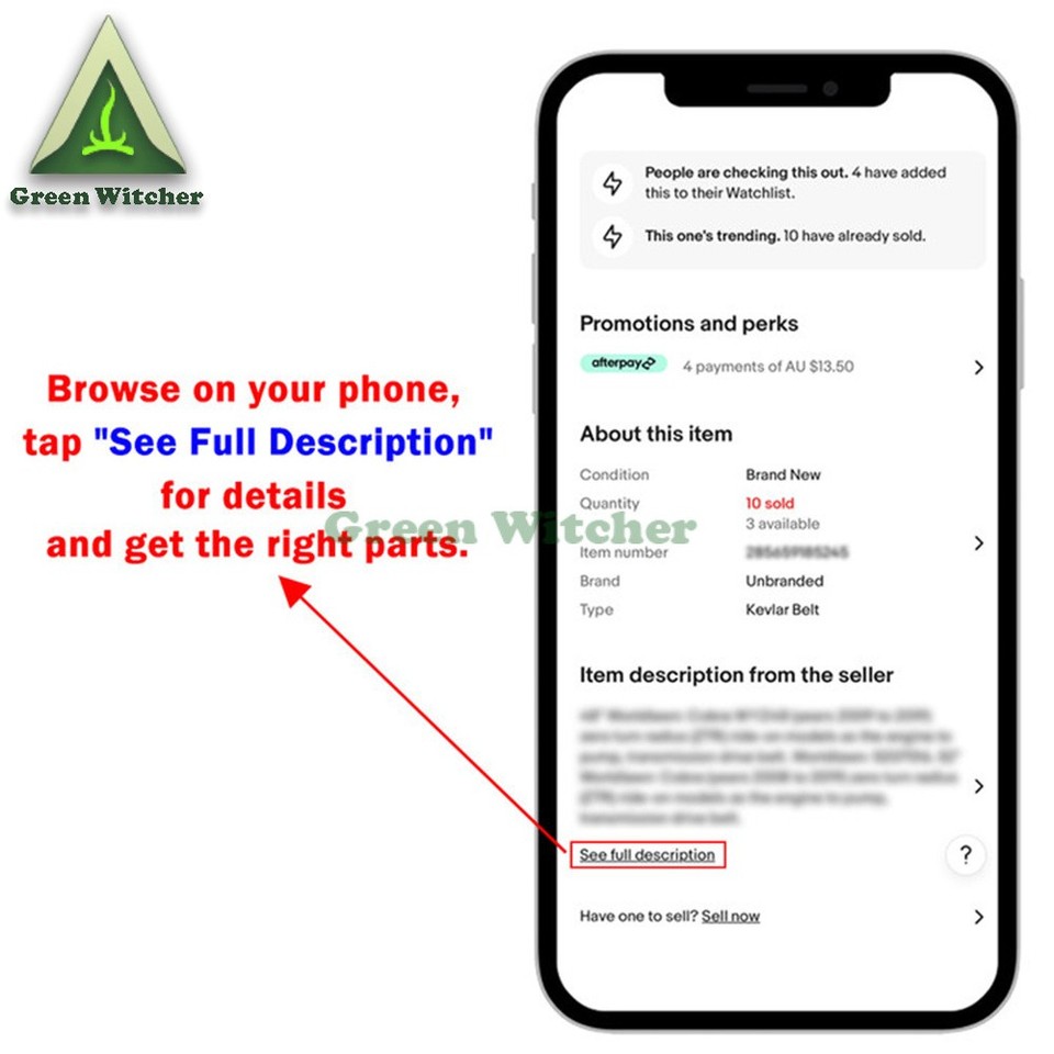 3X Std. Blade Fit For Wright Mfg. 501121871 71440002 71440004 71440008 ...