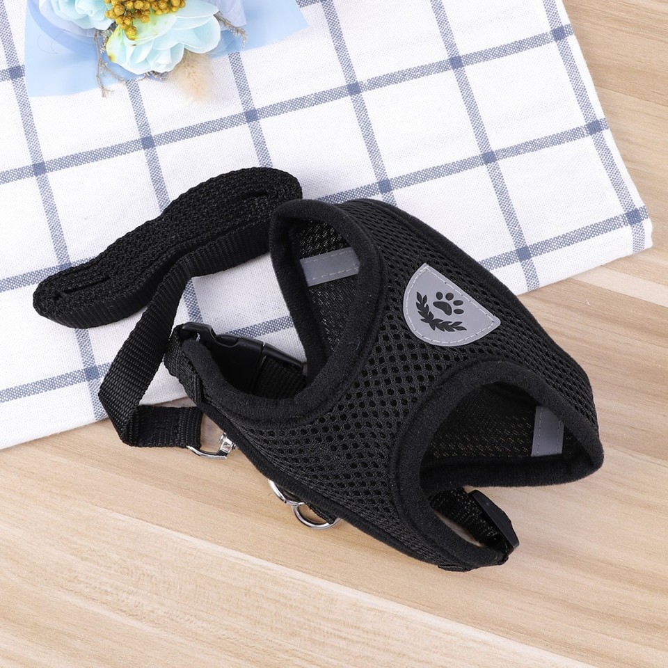 Mesh Harness with Vest Collars Chest Back Chest Strap Pet Supplies ...