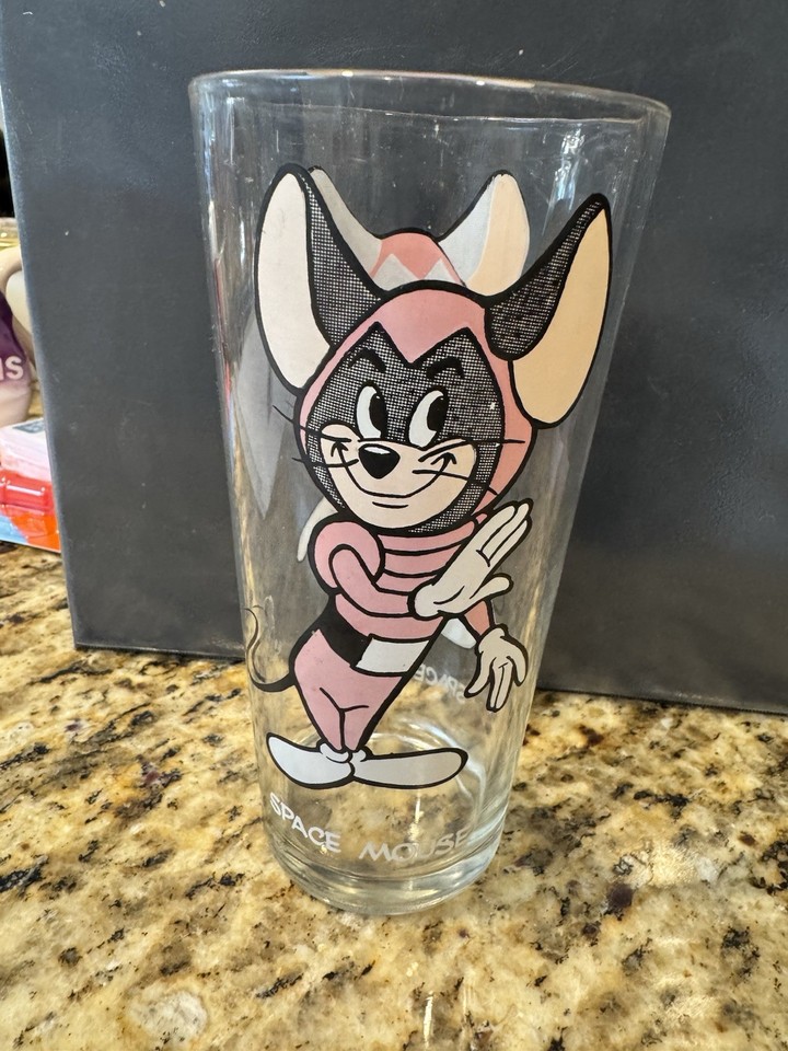 Space Mouse Pepsi Glass Cup Collector Series Walter Lantz Cartoon ...