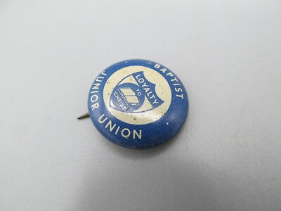 Baptist Junior Union Pin Button Vintage Pinback | eBay