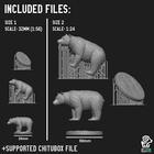 Bear 1:24 Miniature | Eli3D | Scale Animal Model | eBay