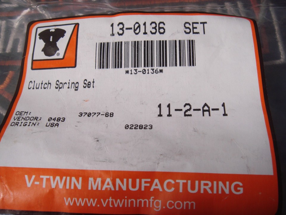 Harley Clutch Spring Set (10) FX Super Glide 71-84 FL 66-84 V-Twin 13 ...