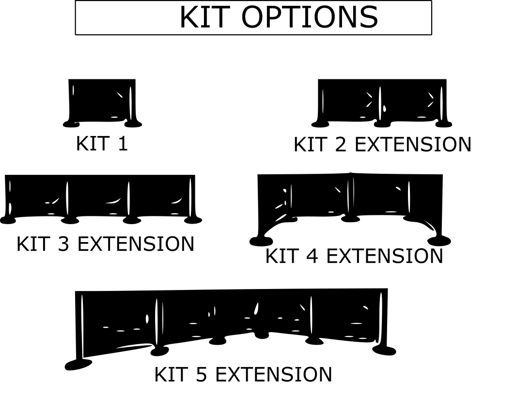 Cafe Barrier full kit, custom peronalised logo and colour,1.5mtr with ...