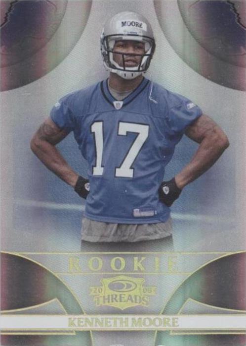 2008 Donruss Threads - Rookie Kenneth Moore #203 Century Proof Gold /50 ...