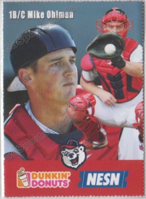 2018 Pawtucket Red Sox Dunkin Donuts SGA Mike Ohlman RC Rookie | eBay