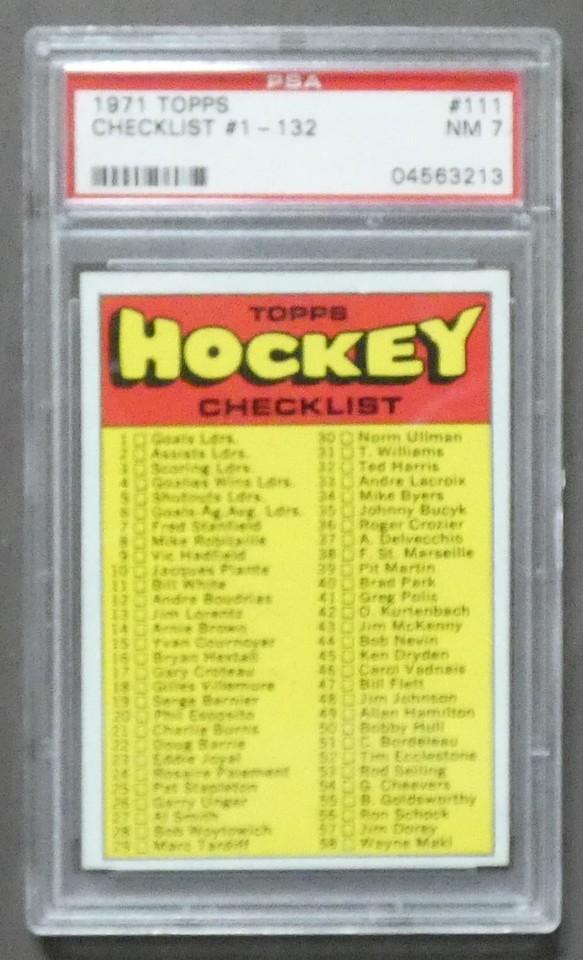 1971-72 Topps Hockey Complete Set 7.5 - NM+ | eBay