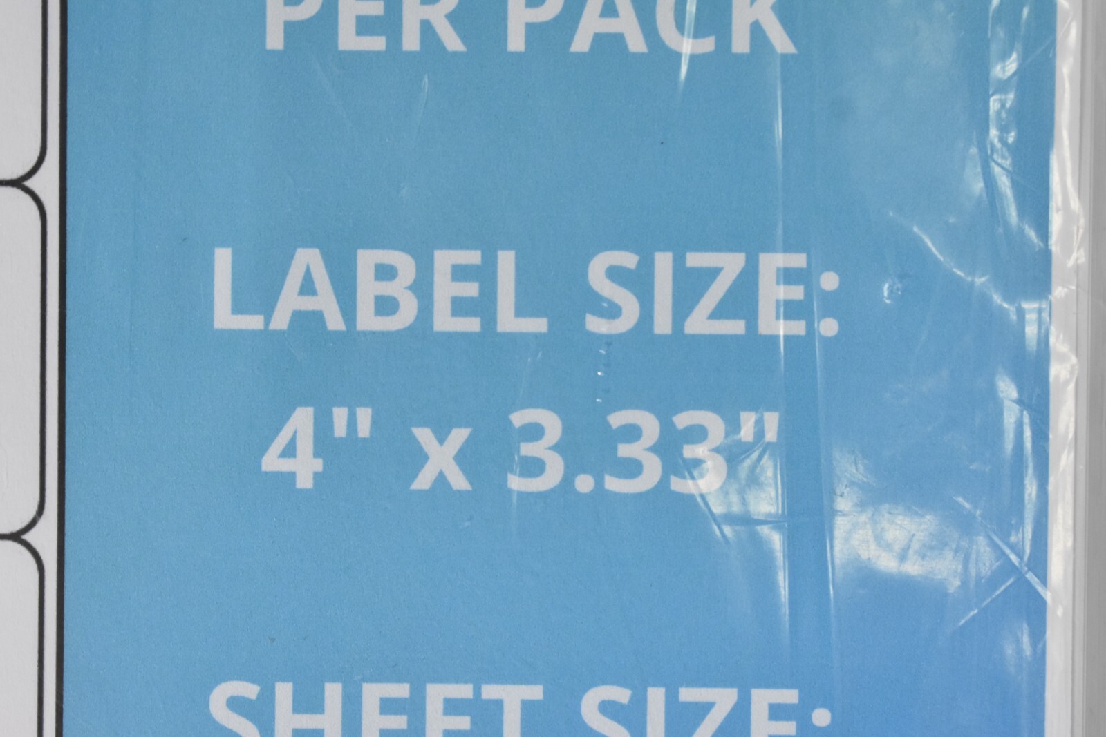 Premium Label System 600 Labels Pack 4" x 3.33" PLS-375MW White 100 ...