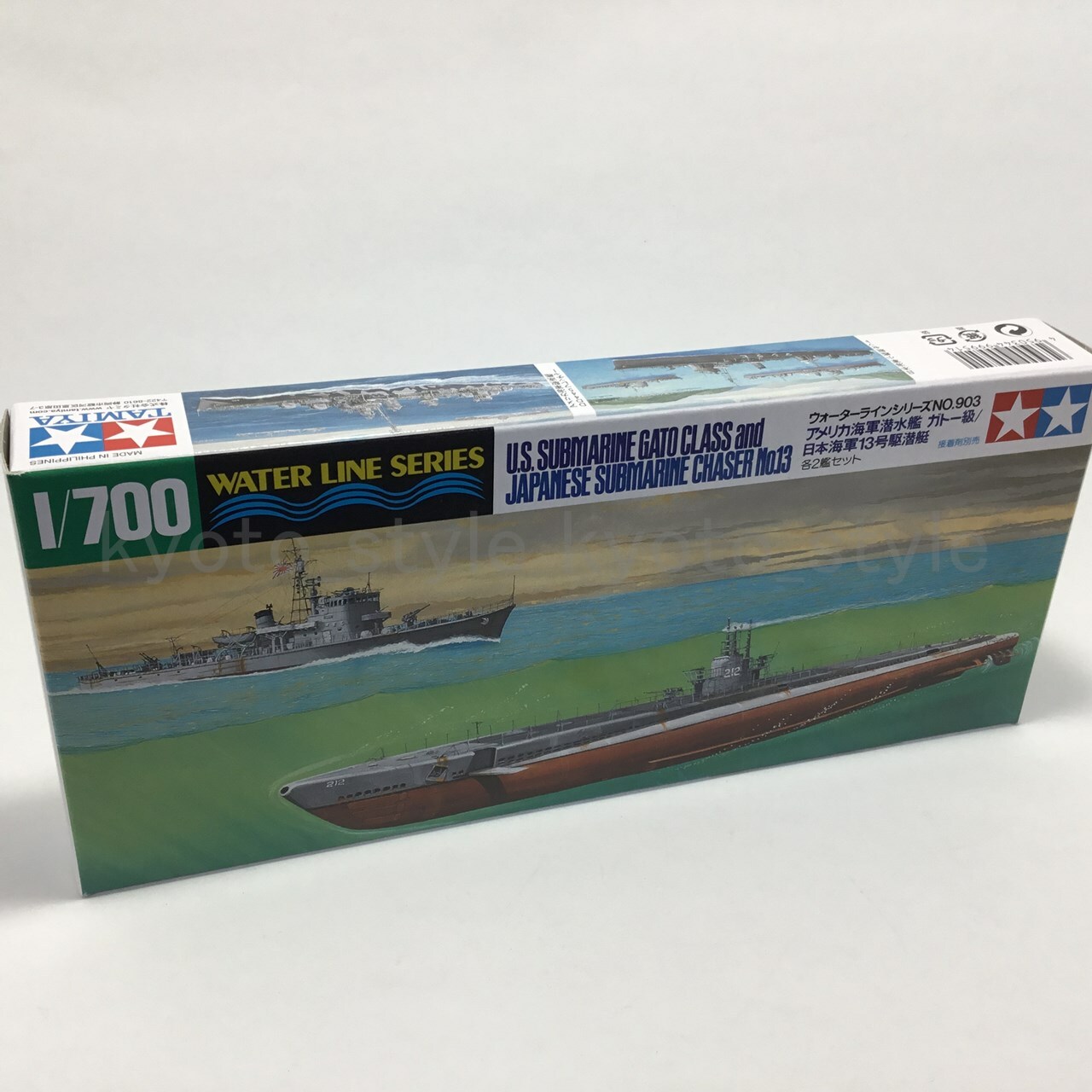 Tamiya 31903 1/700 US Submarine Gato Class & Japanese Chaser No.13 ...