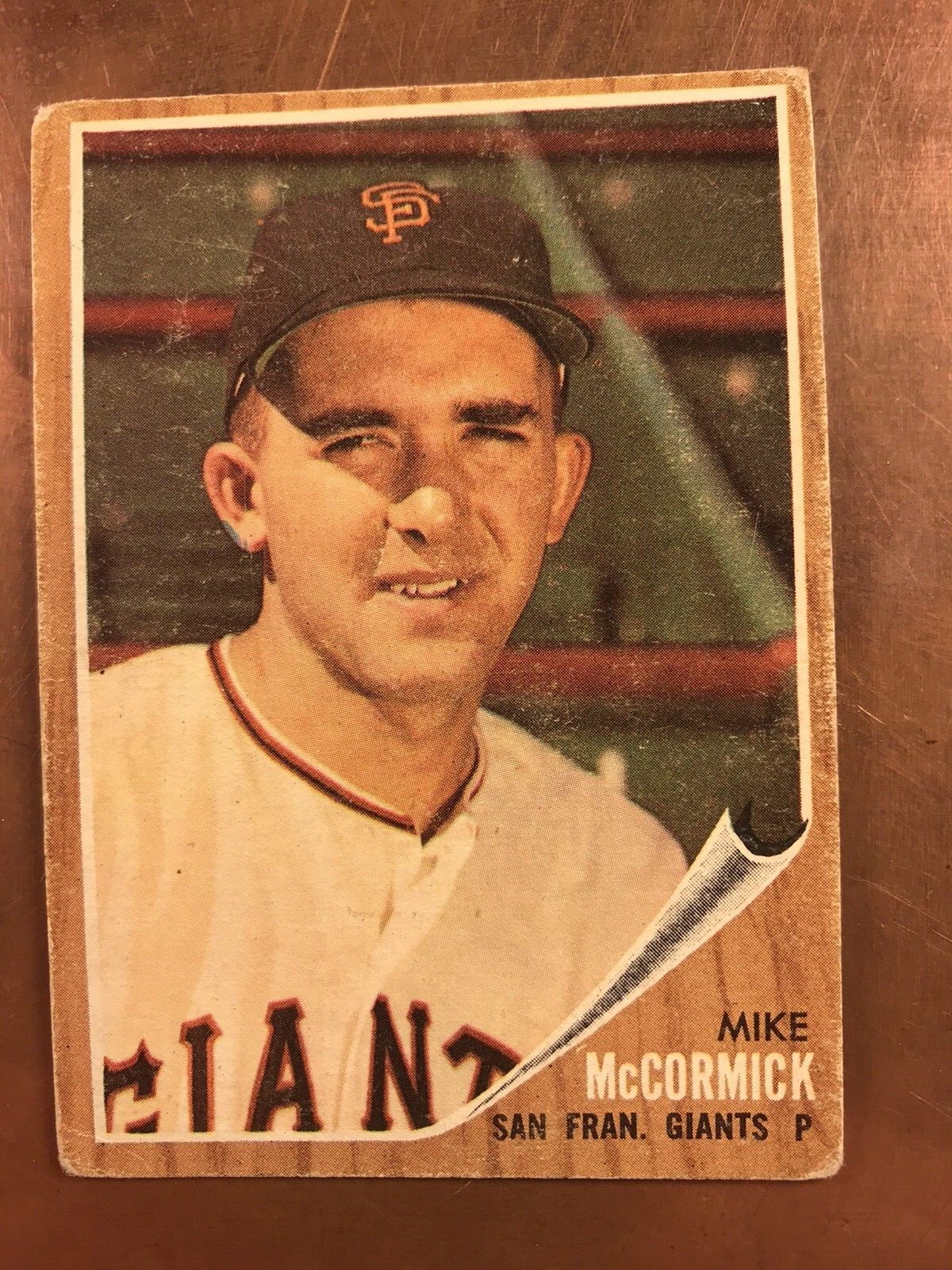 Mike McCormick,1962 Topps #107, rounded corners, off center, vg-ex | eBay
