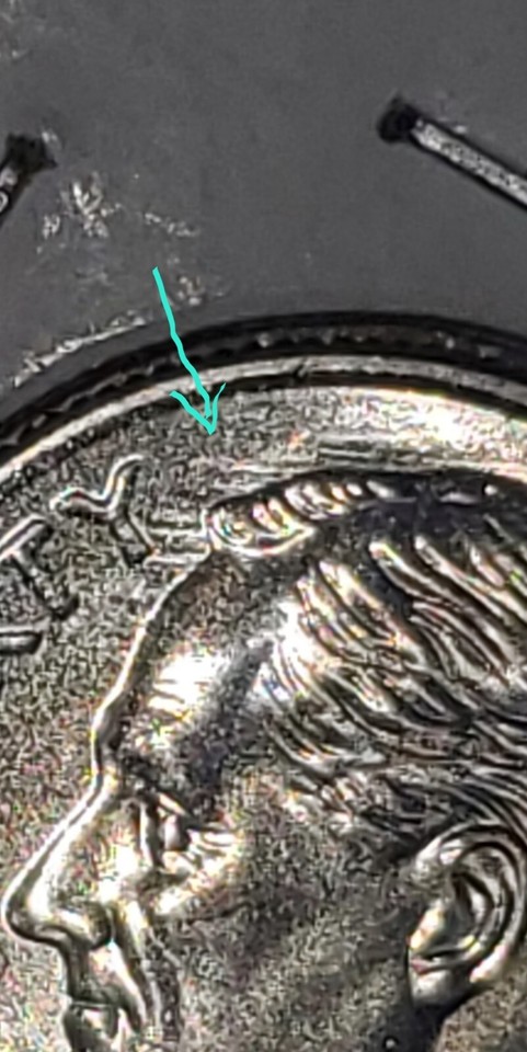 2016-P Roosevelt Dime BU 10 Cent Scalped Dime Error Coin 1 Of 11 Found ...