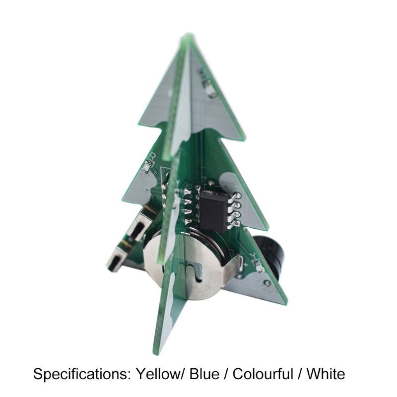 Three-Dimensional 3D Christmas Tree LED RGB LED Flash Circuit Kit ...