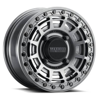 Method Race MR415 Beadlock 15x7 5x114.3 +38et 76 Graphite W/ GG Ring ...