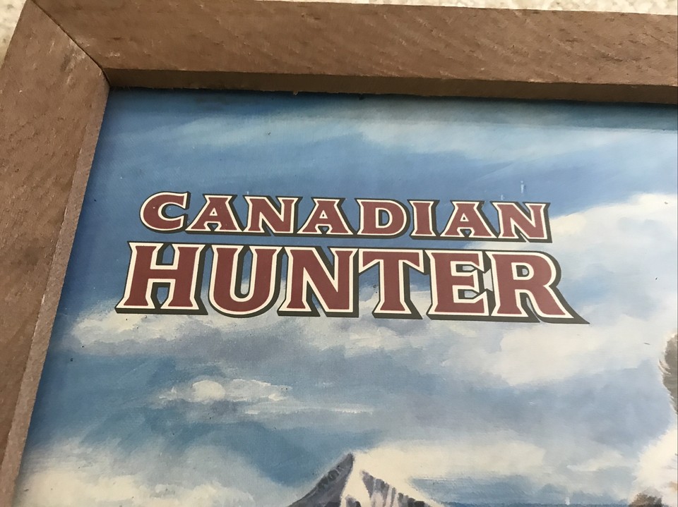 SEAGRAM’S WHISKEY “CANADIAN HUNTER” Vintage Advertising Framed Sign | eBay