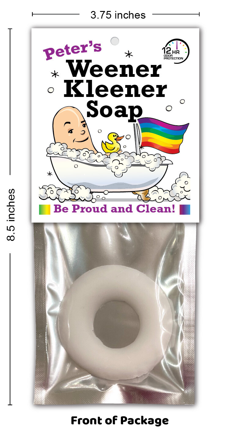 2X Gay Pride Weener Cleaner Soap Willy Weiner JOKE GAG GIFT Party Adult ...